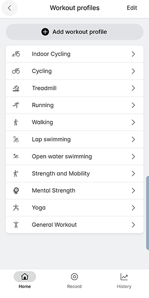 Workout Profiles [Wahoo app] – Wahoo Fitness Support