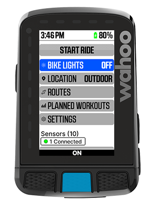 Smart light control [ELEMNT] – Wahoo Fitness Support