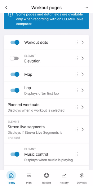 Customize workout profiles and pages in the Wahoo app – Wahoo Fitness ...