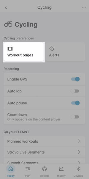 Customize workout profiles and pages in the Wahoo app – Wahoo Fitness ...
